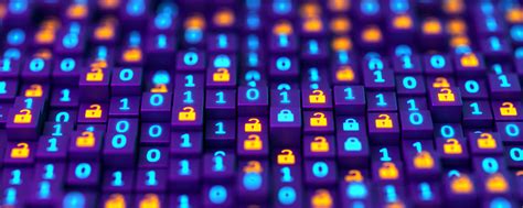 Encryption Your Data Binary Code And Digital Lock Hacker Attack And Data Breach Big Data With