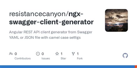 GitHub Resistancecanyon Ngx Swagger Client Generator Angular REST API Client Generator From