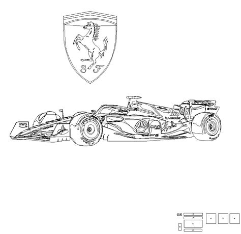Vector Art Of Ferrari F1 Sf 23 In Adobe Illustrator Behance