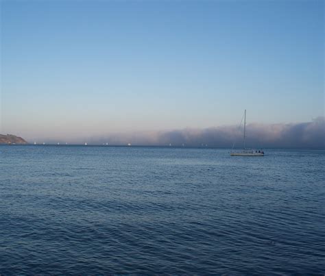 San Francisco Bay With Rolling Fog