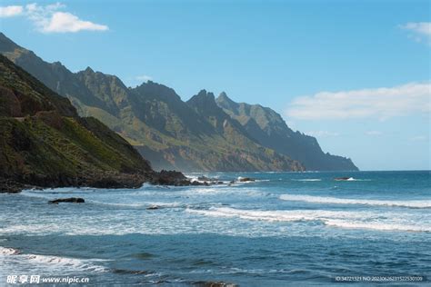 山与海摄影图 自然风景 自然景观 摄影图库 昵图网