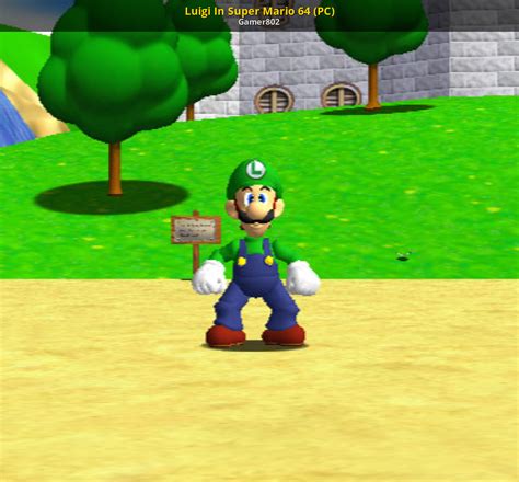 Luigi In Super Mario 64 Pc Mod For Super Mario 64 Pc Port Sm64 Pc Mods