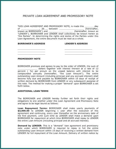 Employee Forgivable Loan Agreement Template Template 1 Resume