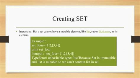 Set Methods In Python Pdf