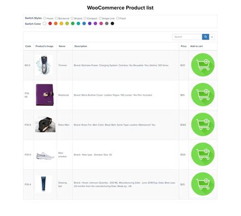 Best WooCommerce Product Table Plugin