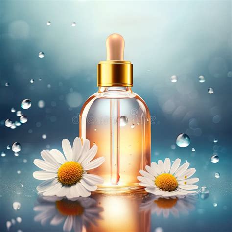 Graceful Luxury Cosmetic Chamomile Extract Face Serum Ad Templateface