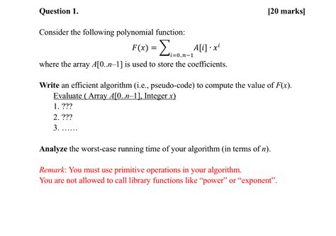 Solved Question 5question 1consider The Following
