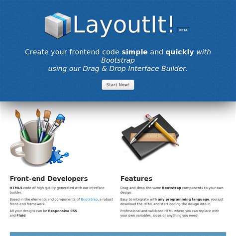 Create Your Frontend Code Simple And Quickly With Bootstrap Using Our Drag And Drop Interface