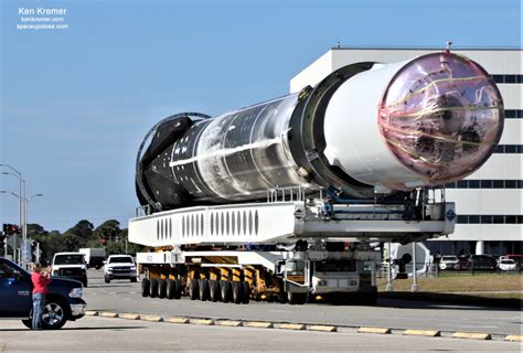 Converted Spacex Falcon Heavy Side Core Set To Launch Italian Radar