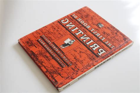 First Book Of Printing History Engineering Of Print Mid Century Vintage Graphic Art
