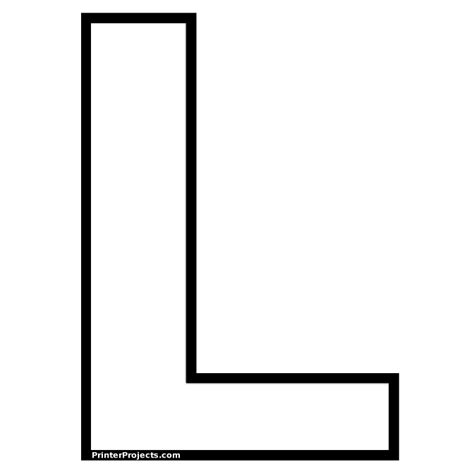 Moldes De Letras Para Imprimir L