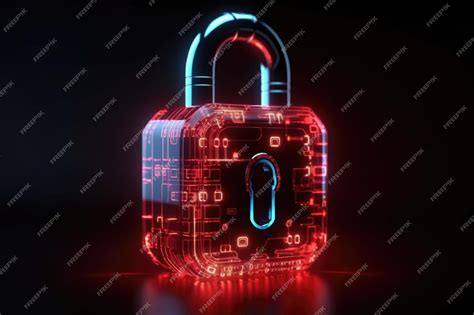 Premium Photo Digital Padlock A Cyber Security Network And Data