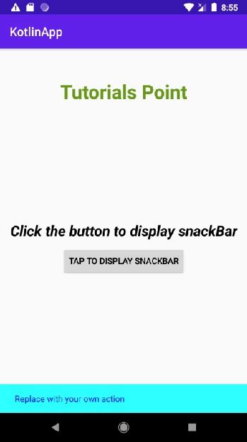 Snackbar Android Studio Kotlin
