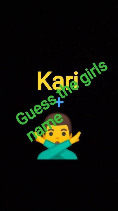 Guess The Girls Name By Emoji Youtube