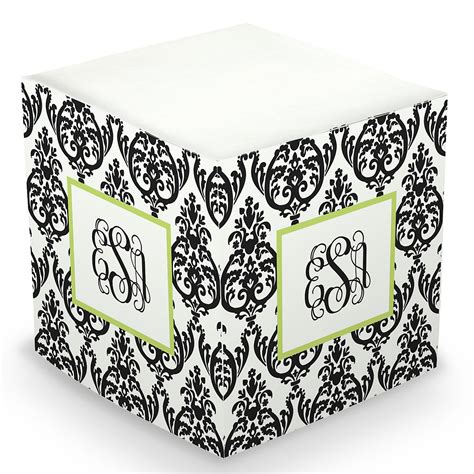 Damask Personalized Sticky Memo Cube Current Catalog
