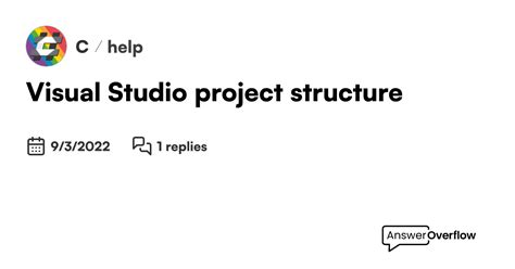 Visual Studio Project Structure C