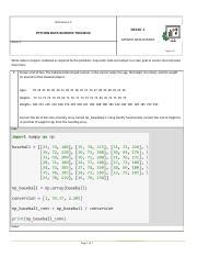 Worksheet Docx Worksheet DS PYTHON DATA SCIENCE TOOLBOX APPLIED DATA SCIENCE Name