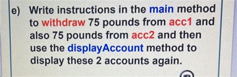 Solved In The Main Method Of The Bankapp Create 2