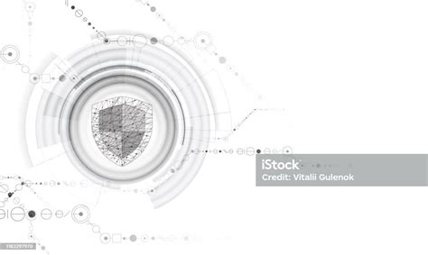 사이버 보안 및 정보 또는 네트워크 보호 비즈니스 및 인터넷 프로젝트를 위한 미래 기술 웹 서비스 개인 장식품에 대한 스톡 벡터