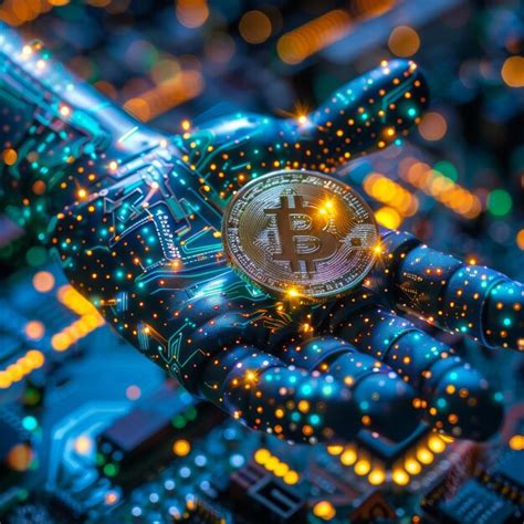 Abstract Bit Coin Crypto Currency Technology Background Generative Ai Premium Ai Generated Image