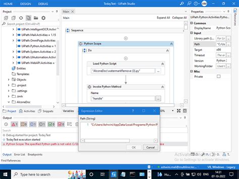 Python Scope The Specified Python Path Is Not Valid Activities Uipath Community Forum