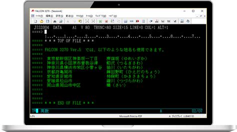 Ibmメインフレーム接続用端末エミュレーター Falcon 3270 Ver 5｜インターコム