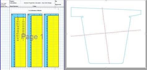 Steel Section Properties Excel Civilweb Spreadsheets