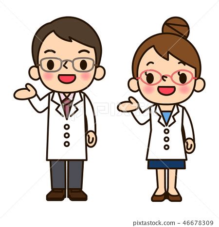 醫生男女推薦 插圖素材 46678309 PIXTA圖庫