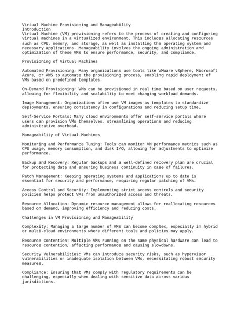 Cloud Provisioning Pdf Virtual Machine Cloud Computing