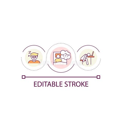 Excessive Internet Use Loop Concept Icon Stock Vector Illustration Of Pictogram Infoxication