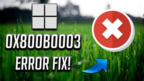 How To Fix Error Code 0x800b0003 During Windows Update In Windows 1110 Tutorial Youtube