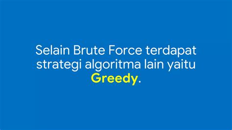 Analisis Algoritma Strategi Algoritma Greedy Pdf