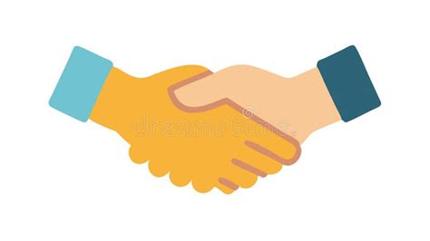Handshake Icon Graphic Agreement Deal Partnership Vector Design Generative Ai Stock Vector