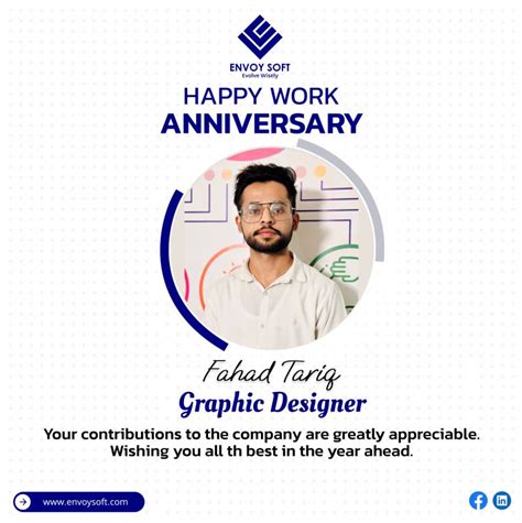 Envoy Soft On Linkedin Workanniversary Congratulations Envoysoft Graphicdesigner