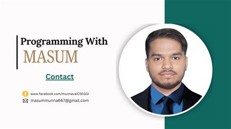 Programming With Masum