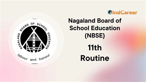 Nbse Class 11 Routine Nagaland Board Class 11 Time Table Indcareer