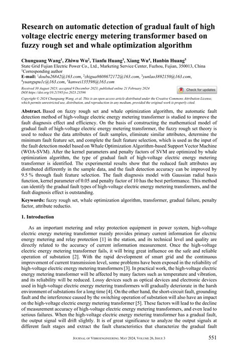 Pdf Research On Automatic Detection Of Gradual Fault Of High Voltage Electric Energy Metering