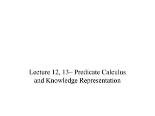 Predicate Calculus PPT