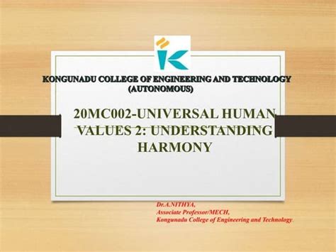 Universal Human Value Pptx