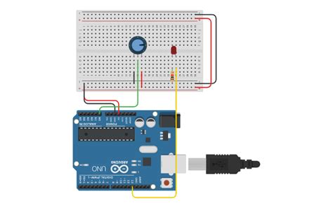 Circuit Design Potentiometer Tinkercad
