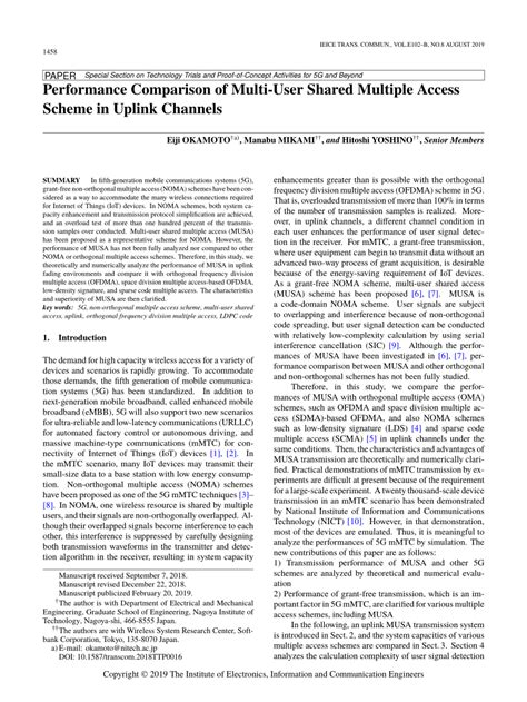 pdf performance comparison of multi user shared multiple access