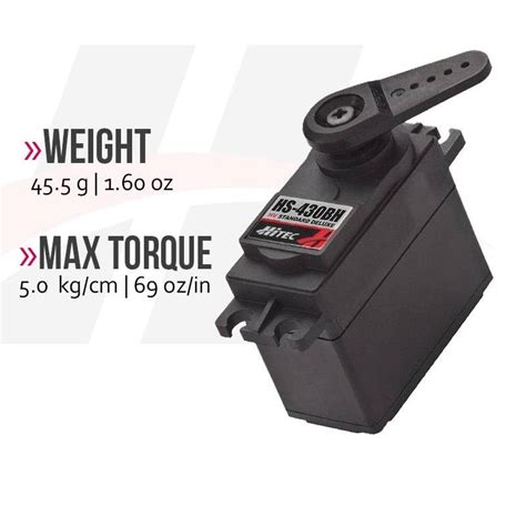 Hitec HS 430BH Deluxe High Voltage Ball Bearing Standard Servo Buy Online At Low Price In