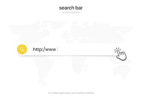 Premium Vector Internet Browser Search Engine Search Bar For Ui Ux