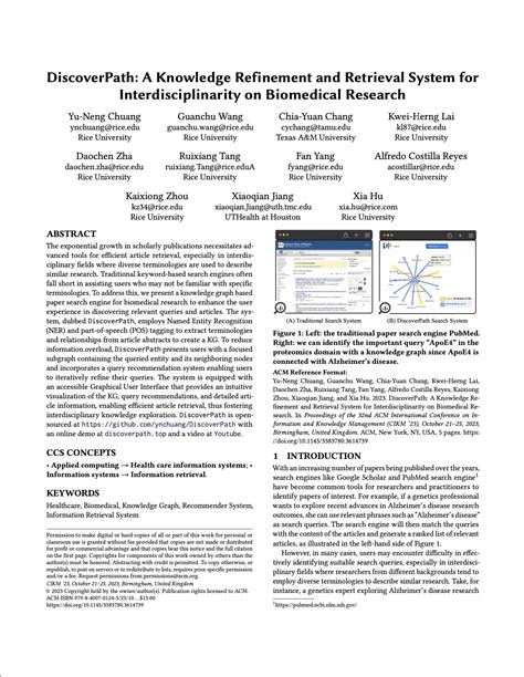 Discoverpath A Knowledge Refinement And Retrieval System For