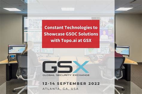 Constant To Showcase Gsoc Solutions With Topoai At Gsx