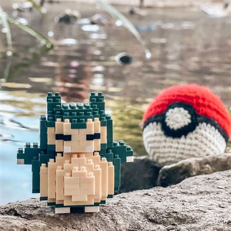 Pokemon Snorlax Nanoblock Mini Construction Figure Elbenwald