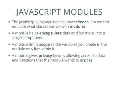 Javascript Module Patterns Ppt