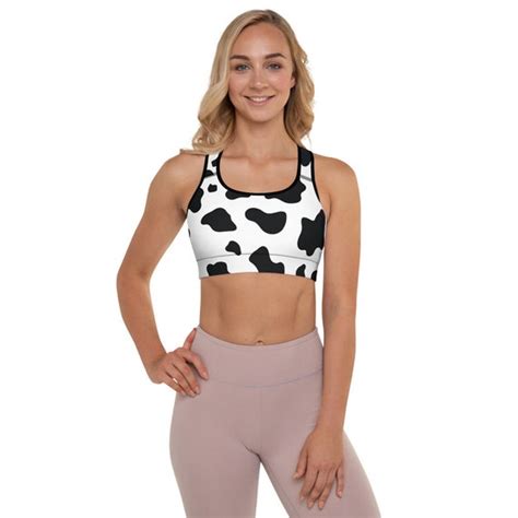Cow Print Sports Bra Sip