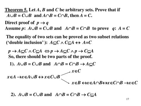 PPT Theorem For Any Two Sets A And B A A B PowerPoint Presentation ID