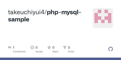 Github Takeuchiyui4php Mysql Sample